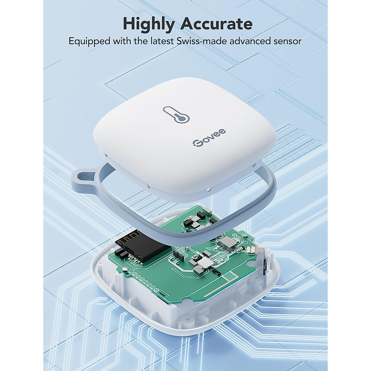 Govee WiFi Temperature Sensor H5179, Smart Hygrometer Thermometer with App Notification, 2 Years Data Storage Export, Remote Monitor for Room Greenhouse Incubator Wine Cellar, 2 Pack