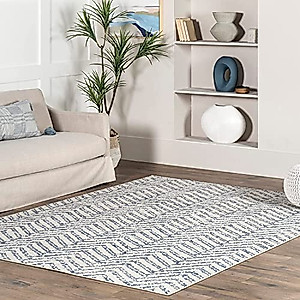 nuLOOM Rosanne Machine Washable Geometric Area Rug