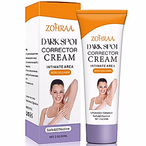 ZOHRAA Dark Spot Corrector Cream, Dark Spot Remover For Face and Body for Neck, Underarm, Elbows, Intimate Areas, Knees and Private Areas, Intimate Skin Cream Bleaching Cream 2 FL OZ
