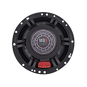 MB Quart RS1-216 Reference Car Speakers (Black, Pair) – 6.5 Inch Coaxial Speaker System, 220 Watt, 2-Way Car Audio, 4 OHMS (Grills Included)