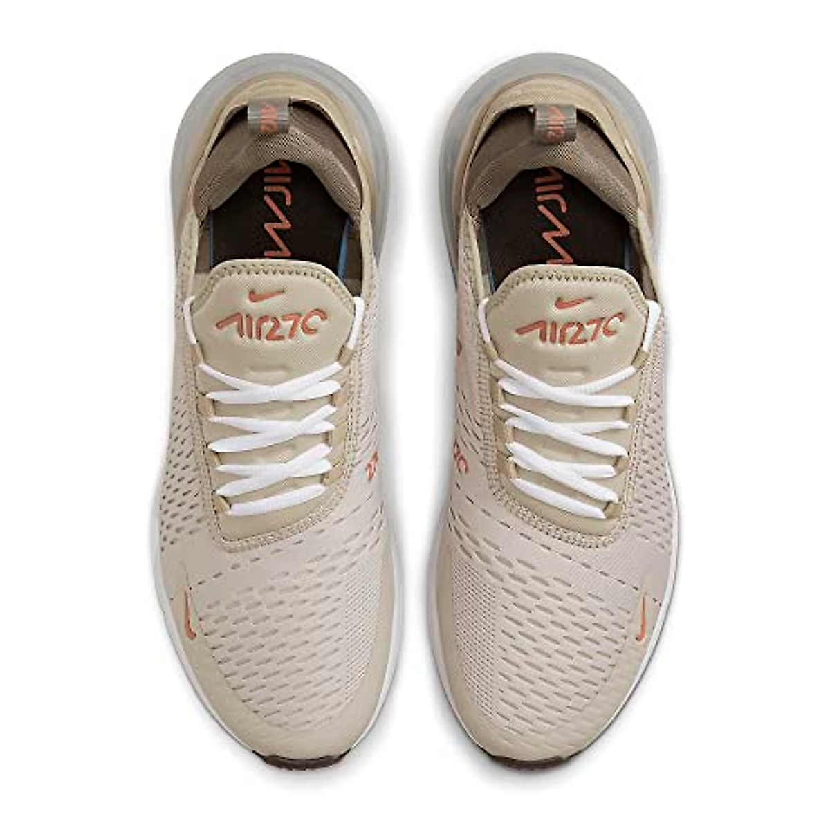 Nike Men's Air Max 270 shoe, Cream/Rust Oxide-khaki, 8