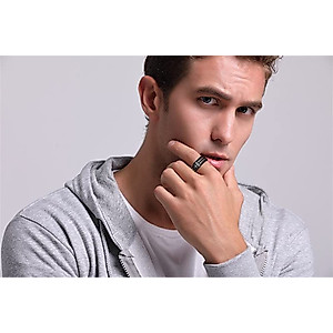 ZKXXJ Personalized Class of 2022 Graduation Ring,Customized Stainless Steel Grad Cap Compass Direction Band Graduation Gifts Idea for Him Junior College High School Graduation Gift