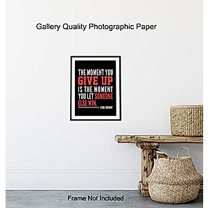 Inspirational Quote - Unique Gift for LA Lakers Fan, Boys, Men, Teens - Motivational Wall Decor, Art Decorations for Office, Bedroom, Living Room - 8x10 UNFRAMED Basketball Poster Print