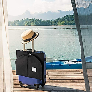 Garment Storage Bags Suit Bag - Travel 39.4 Inch Coat Covers Protector with Clear Window and ID Card Holder for Dress, Jacket, Uniform - Black, Set of 3