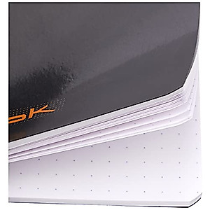 Rhodia Slim Staplebound Notebooks - Dots 48 sheets - 6 x 8 1/4 in. - Black cover