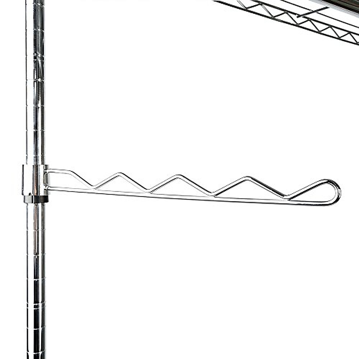 WiCCI gt6-ZJ Closet Organizer Garment Rack Clothes Hanger Home Shelf Heavy Duty Chrome