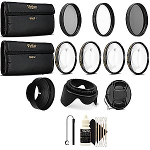 58mm Top Lens Accessory Kit for Canon EOS Rebel T6i T6 T6s T5i T5 EOS (750D 760D 650D 600D 550D 500D 450D 400D 350D 300D 7D 60D) (58mm)