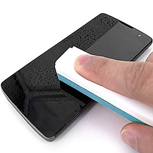 Acuvar 2 All in One Screen Cleaning Sprays with Microfiber and Phone Stand. Cleans and Removes Oil and Dirt from Smartphones, Tablets, LCD, LED Laptop, TV Screens, and More (Blue)
