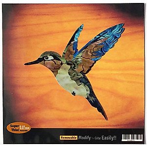 Jacamow Guitar and Bass Instrument Inlay Sticker Hummingbird