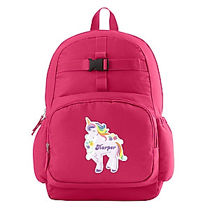 Let's Make Memories Pink Graphic Backpack- Personalized Back to School- Unicorn