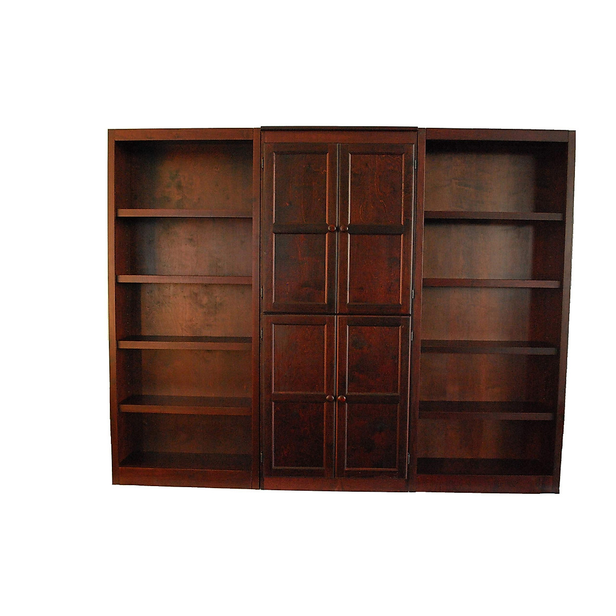 Concepts In Wood Overstock WKT3072 3-Piece Wall and Storage System, 15 Shelves Cherry Finish