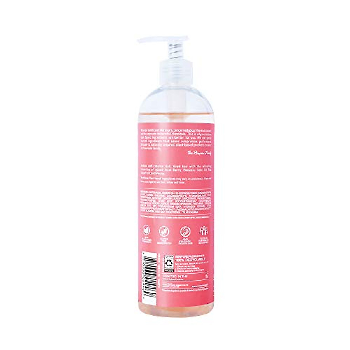 Renpure Plant based beauty pink grapefruit peony shampoo, 16 Ounce