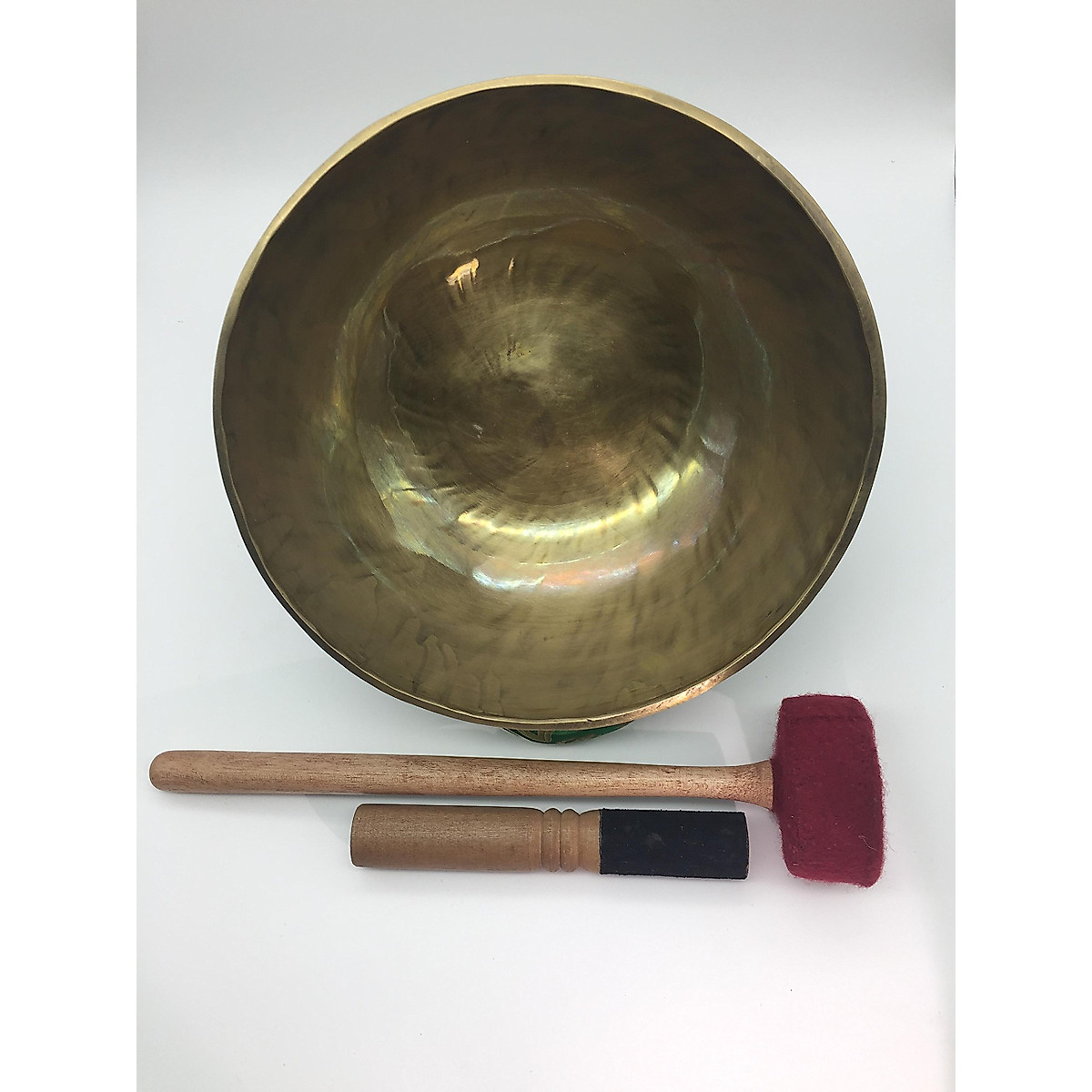10" handmade Himalayan singing bowl, hand beaten by Nepali artisans to make magical tones by Shambhala Arts & Handcrafts