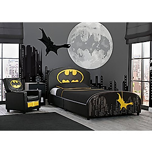 Delta Children Upholstered Twin Bed, DC Comics Batman