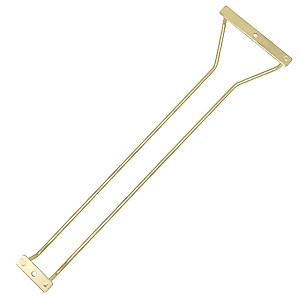 zoohot 40.5cm Gold Wine Glass Rack, Stemware Rack, Wire Hanging Rack, Under Cabinet Metal Wine Glass Holder 2 Pack