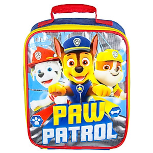 Paw Patrol Lunch Box Chase Marshall Rubble Rectangular Lunch Bag Tote