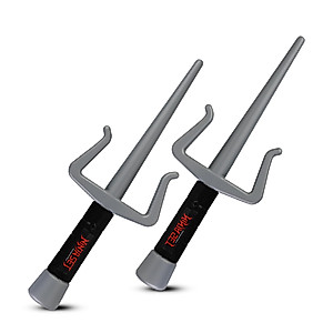 Liberty Imports 2 PCS Plastic Toy Ninja Sai Weapons for Kids Pretend Play Costume Accessories - Children Imaginative Play and Cosplay