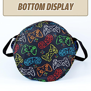 Color Game Machine Laundry Basket Funny Foldable Waterproof Oxford Cloth Tote Bag Laundry Hamper Clothes Storage Bucket Toy Organizer For Bathroom/Laundry Storage/Bedroom Storage Basket 17.7x13.7