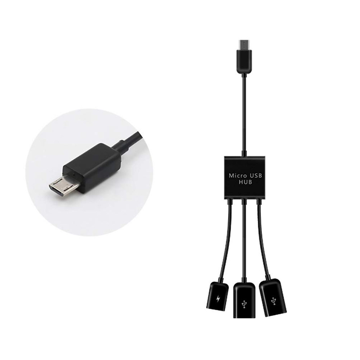 UKCOCO 3 USB Data Extension hub USB Type C Connector USB hub ethernet USB hub for Laptop USB Extender Cable Alloy Data hub Flash Drive hub Micro USB Type C Hub USB hubs Cell Phone Driver