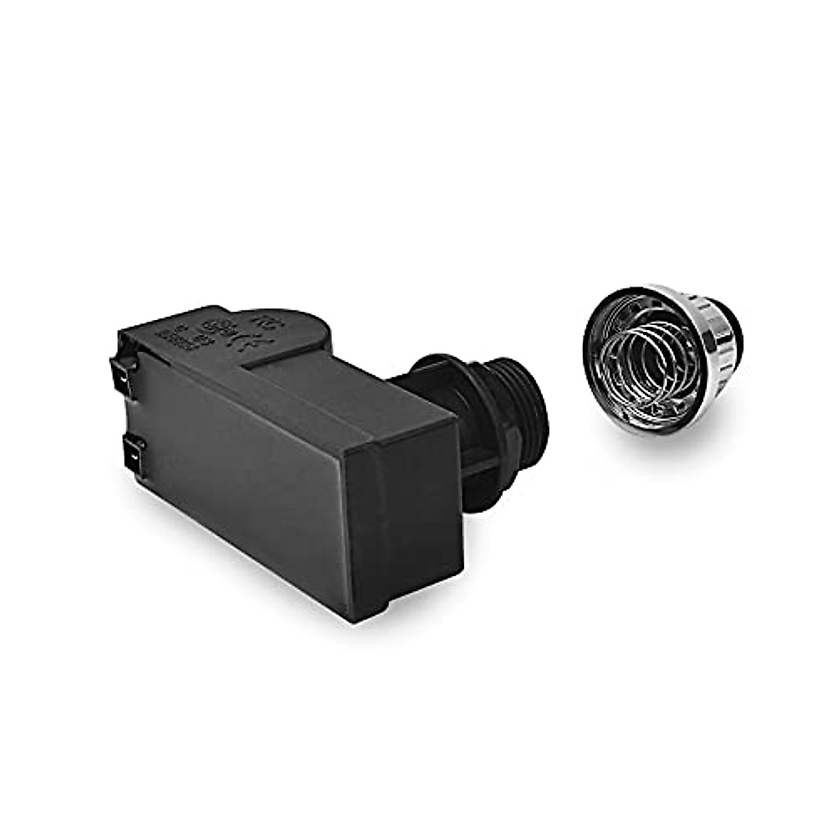 onlyfire 14431 Universal Spark Generator for Gas Grill Models by Grillmate, and Others, 2 Male Outlet AA Battery Push Button Igniter,Silver