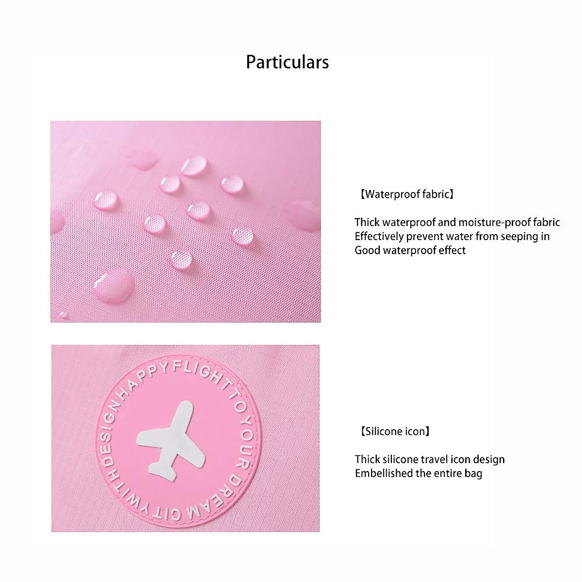 AINAAN Travel Foldable Bag & Portable Duffel for Women, Men& Kids - Waterproof Lightweight Carry On Luggage (Purple)