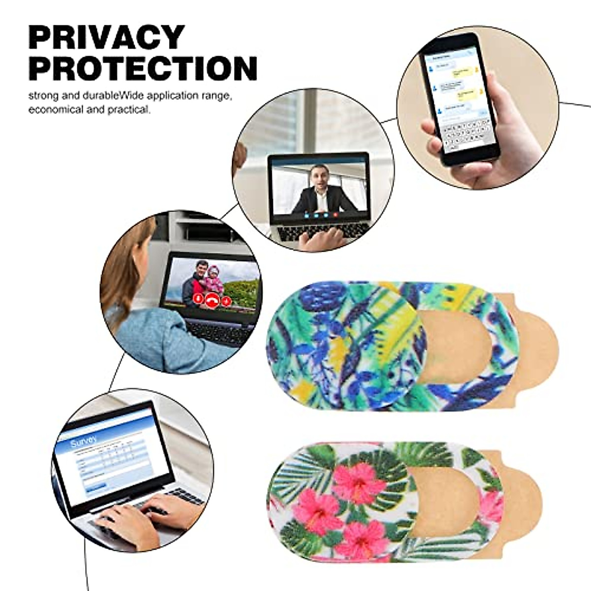 SOLUSTRE Computer Camera Computers Laptops 10Pcs Flower Sticker Laptop Camera Cover Tablet Camera Slide Webcam Privacy Blocker Webcam Cover Tablet Computer Camera Computers Laptops