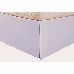 Ethereal Bedding 400-TC Sateen 1-PC Luxury Split Corner Tailered Bed Skirt King/Eastern King Solid Light Blue 22'' Inches Drop Length 100% Egyptian Cotton