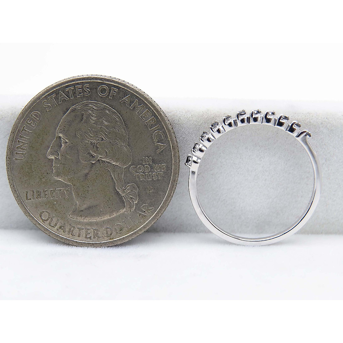 Dazzlingrock Collection 0.12 Cttw Round Black Diamond Ladies Anniversary Wedding Band in 925 Sterling Silver, Size 7