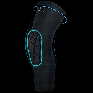 HOPEFORTH Knee Padded 2 Pack Compression Leg Sleeve Thigh Guard Sports Protective Gear Brace Support for Football Basketball Volleyball Softball Tennis Youth Kids Adult