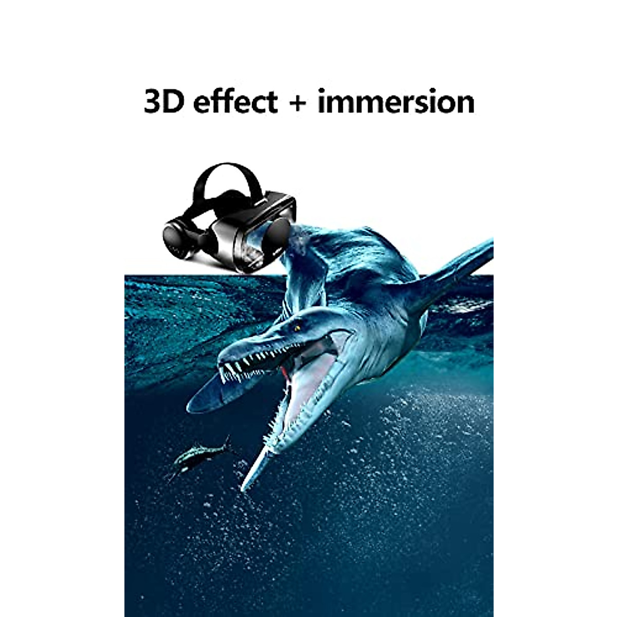 3D VR Glasses Gaming Video Virtual Reality Glasses for 7 inches Mobile Phone