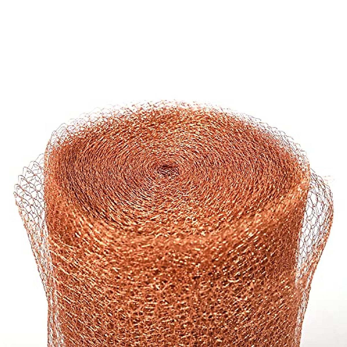 Copper Mesh - 5" X 49" Rodent Mesh, Sturdy Pure Copper Stuff-fit Wire Mesh for Gap Copper Blocker Fill Fabric, Double Layer Copper Fabric Wool Hole Filler Used for Garden, Decor and House
