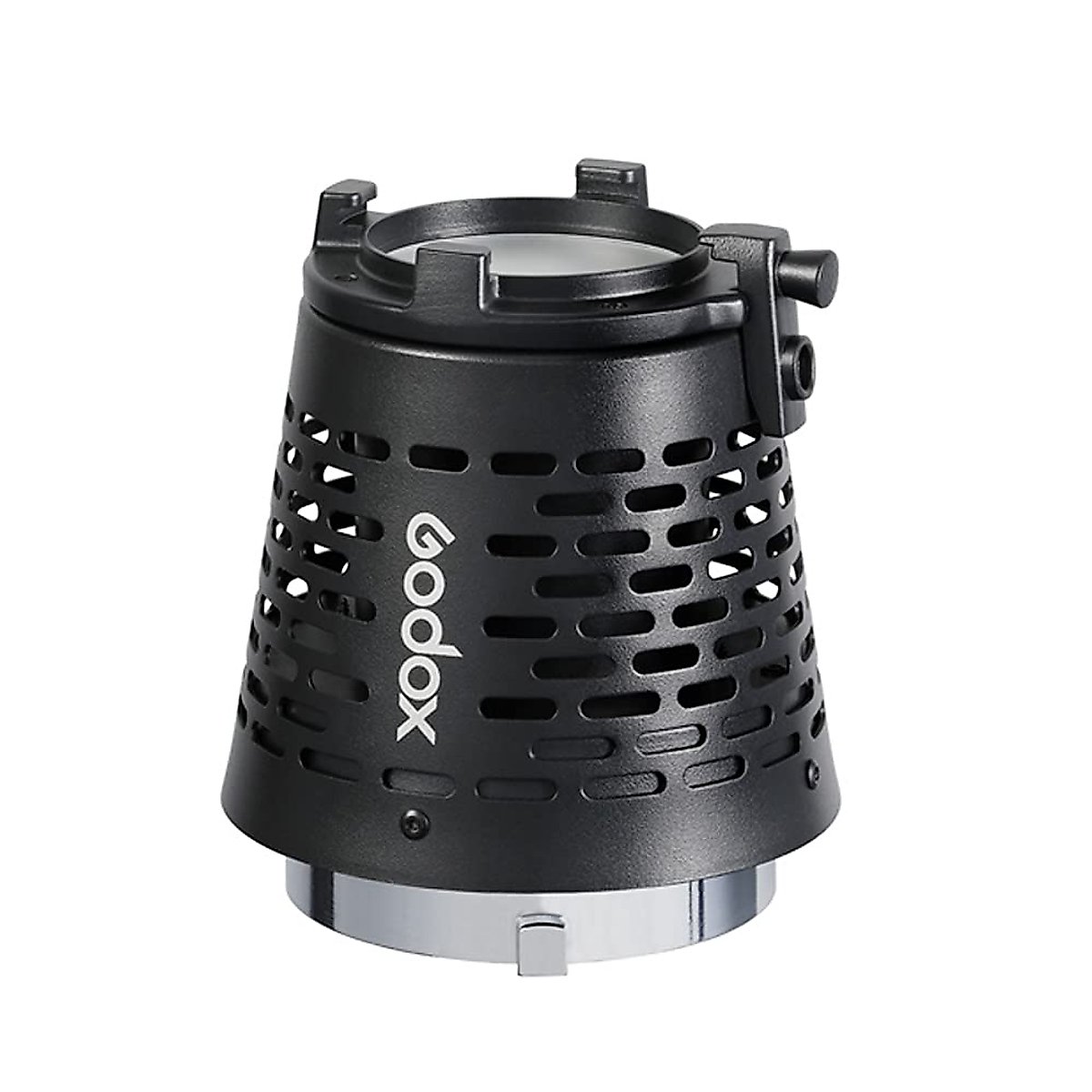 Godox SA-17 Bowens Mount Adapter with Godox SA-P Projection Attachment + SA-06 Iris Diaphragm + SA-09-001 GOBO Set + SA-10 GOBO Set Holder Create Theatrical Effect for Bowens Mount LED Video Light