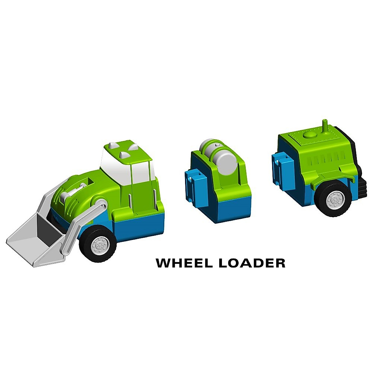 POPULAR PLAYTHINGS Magnetic Mix or Match Vehicles 4 Toy Play Set, 9 Pieces