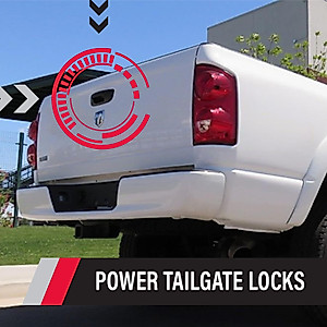 Pop & Lock PL8340 Power Tailgate Lock for Dodge Ram Models 1500, 2500, and 3500