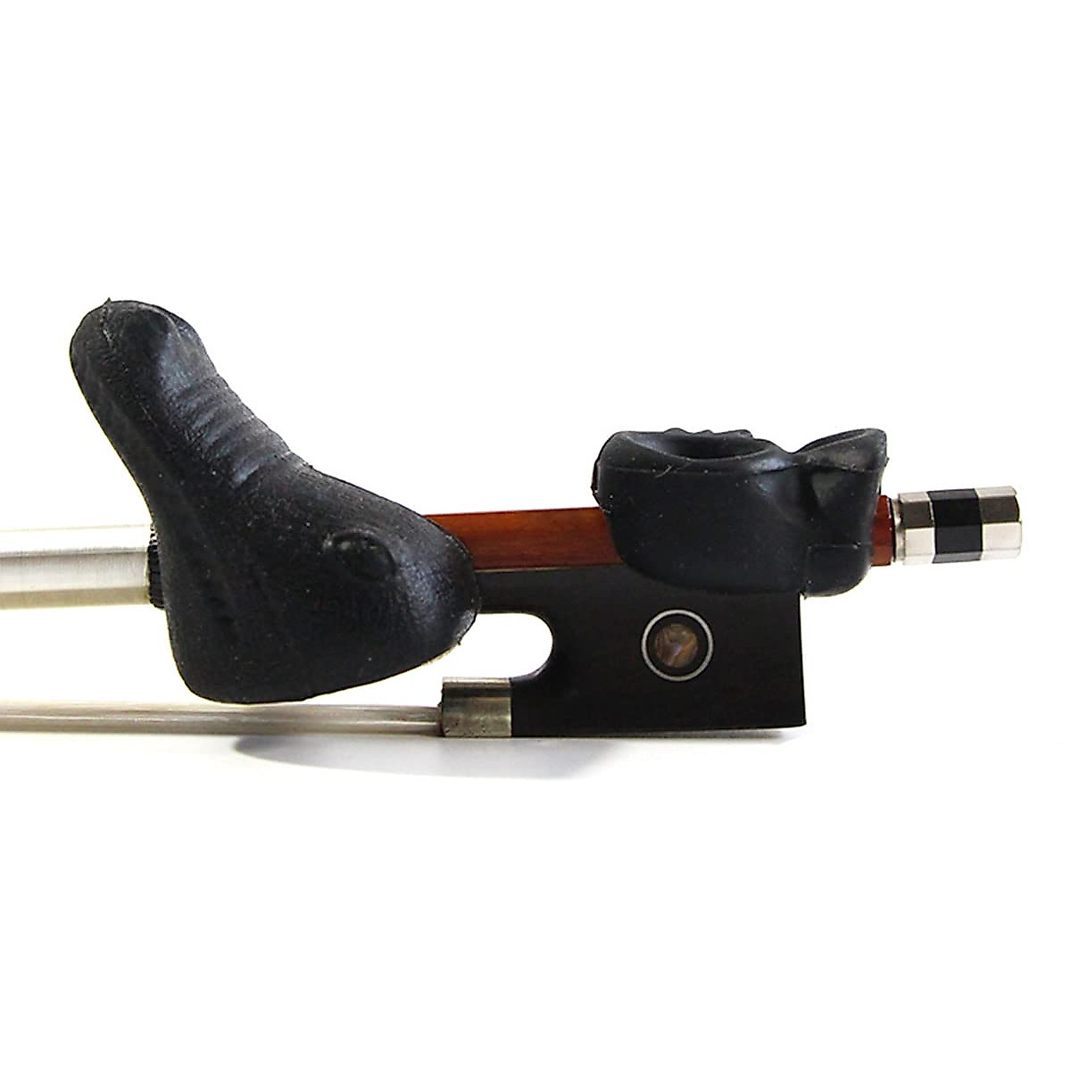 TUOREN Black Violin Bow Holder 4 Strings Bow Grip Partner Violin/Viola Teaching Aid Accessory for Kid Adult Learn Violins