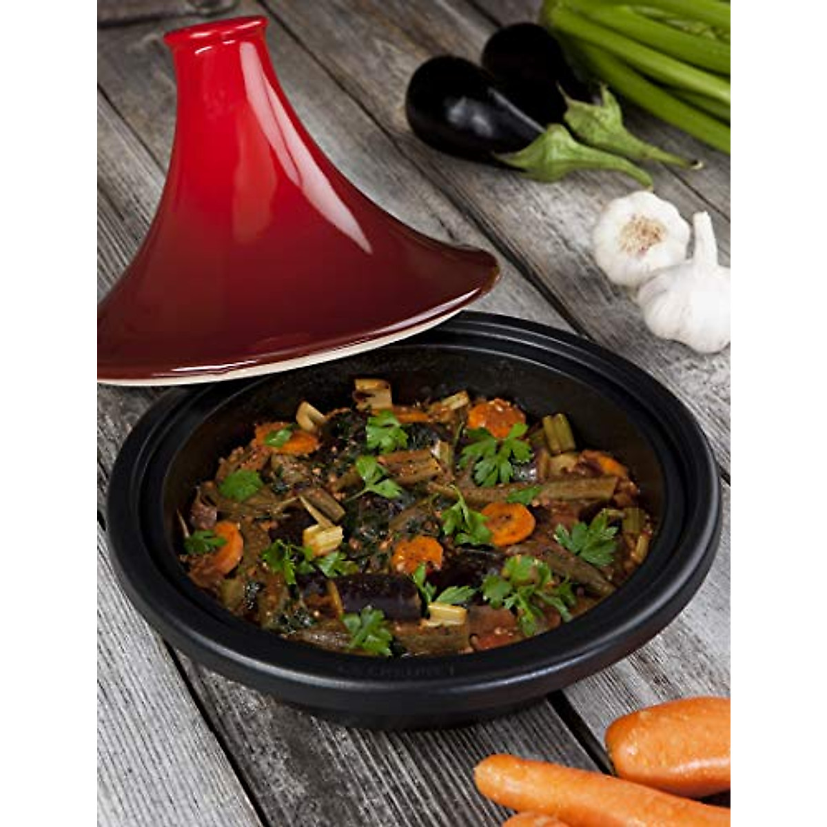 Le Creuset Enameled Cast Iron Moroccan Tagine, 2.5 qt., Cerise
