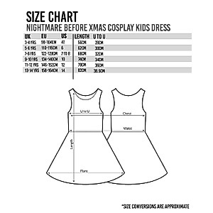 Nightmare Before Christmas Dress Girls Sally Cosplay Fancy Dress Up 13-14 Years