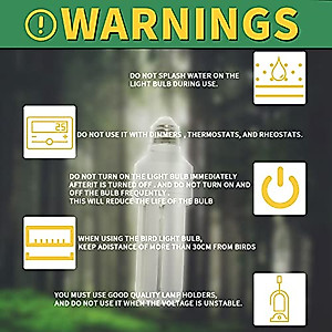 LUCKY HERP UVA UVB Light Bulb for Birds 2.4 UVB 20W Compact Flourescent Lamp for All Kinds Captive Birds