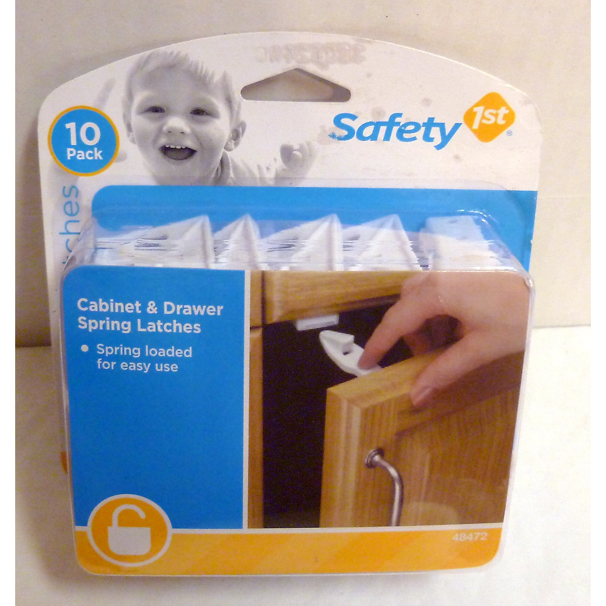 Safety First 1st Cabinet & Drawer Spring Latches 10 Pack