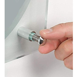 DistinctAndUnique 16" x 20" Clear Acrylic Wall Mount Floating Frameless Picture Frame Double Panel Plexiglass Display with Metal Standoff for Photos Artwork Posters Paintings (Full Frame is 19"x23")