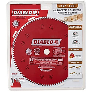 Freud D12100X 100 Tooth Diablo Ultra Fine Circular Saw Blade for Wood and Wood Composites, 12-Inch