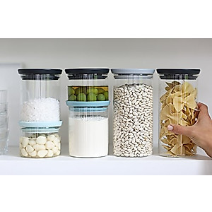 Brabantia Stackable Glass Food Storage Containers, Set of 3