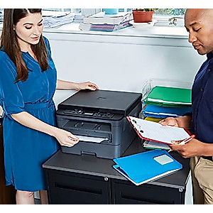 Brother HL-L2390DW Compact Monochrome All-in-One Laser Printer, Print Scan Copy, Auto 2-Sided Printing, 2400 x 600 dpi, 32 ppm, 250 Sheets, Compatible with Alexa, Bundle with JAWFOAL Printer Cable