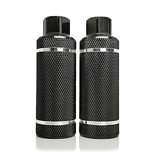 WADEKING Bike Pegs 4.3" Length,2 Pieces,Suitable for 3/8 inch Axles, Free-Style BMX Bicycles and Various Bicycles, Durable and Stylish Non-Slip (Upgraded Version Aluminum Alloy) (Back)