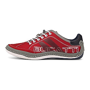 bugatti Men's Low-Top Sneakers, Red, 9