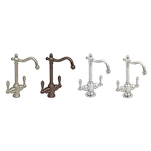 Westbrass D205H-05 Victorian 9" Hot/Cold Water Dispenser & Tank, Polished Nickel