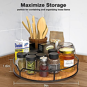 9" & 10" Lazy Susan Organizer - Carbonized Black