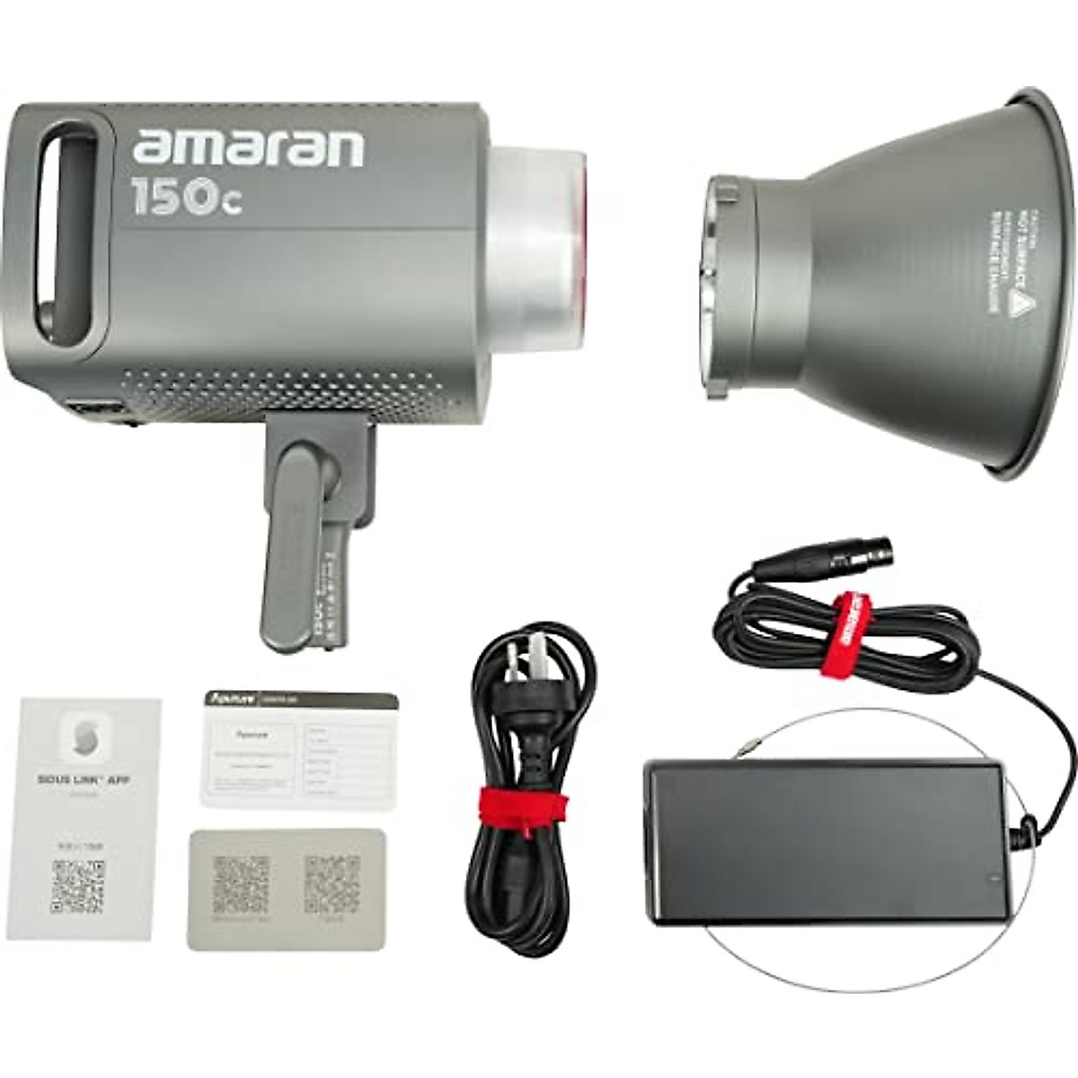 Aputure Amaran 150c COB Video Light,RGBWW 150W,2,500K to 7,500K CCT with G/M Adjustment,15,610 lux @ 1m with Hyper Reflector,APP Control
