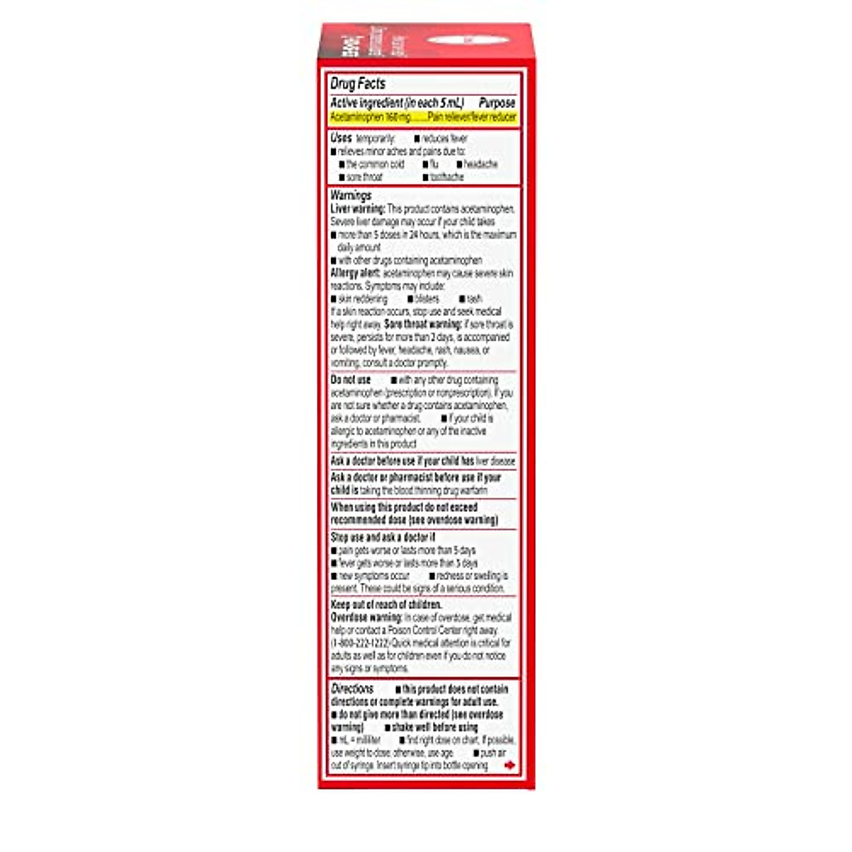 Tylenol Infants Oral Suspension Medicine with Acetaminophen, Baby Fever Reducer & Pain Reliever for Minor Aches & Pains, Sore Throat, Headache & Teething Pain, Grape Flavor, 2 fl. oz