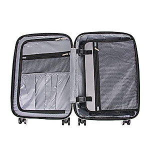 Kenneth Cole Reaction Diamond Tower Collection Lightweight Hardside Expandable 8-Wheel Spinner Travel Luggage, Rose Champagne, 20-Inch Carry On